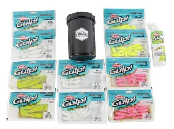 TackleDirect Berkley Swimming Mullet Bundle w/ Baitmule 1qt - TackleDirect