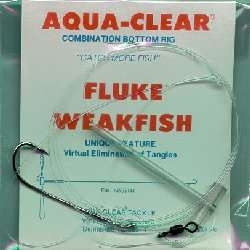 Aqua-Clear FW-4 Flounder/Weakfish Single Leader Rig - TackleDirect