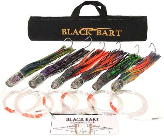 Black Bart Lures Rigged Blue Marlin Trolling Pack - TackleDirect