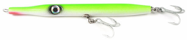 247 Lures Needlefish 7-1/4 Lure - Block Island Green/White