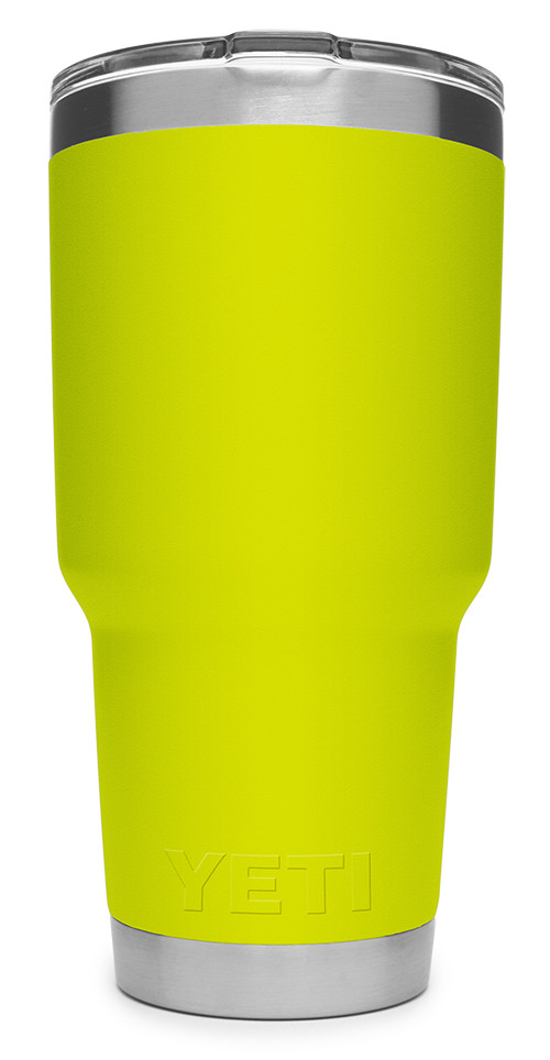 YETI Rambler Tumbler 30oz with Magslider Lid - Chartreuse - TackleDirect