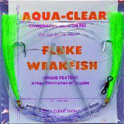 Aqua-Clear FW-1EG Flounder/Weakfish High/Low Rig - TackleDirect