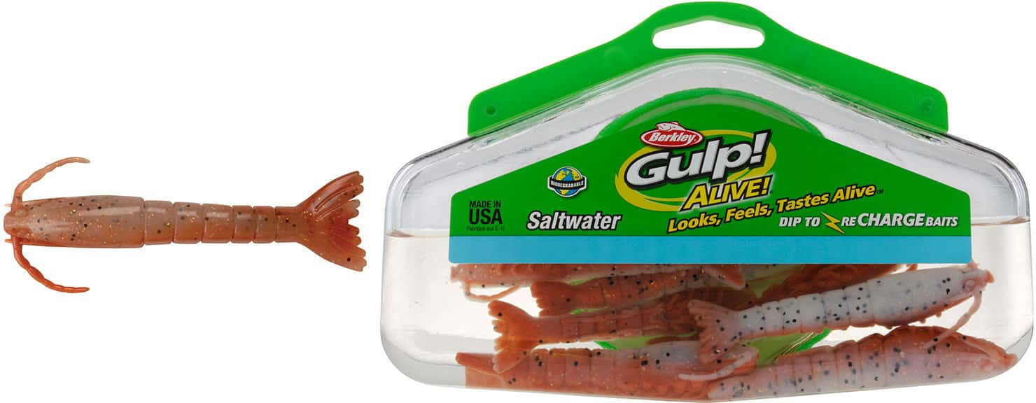 Berkley GASHPSH3 7.4oz Gulp Alive 3 inch Shrimp New Penny