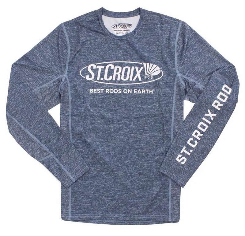 St. Croix Heather Performance Long Sleeve Shirt - TackleDirect