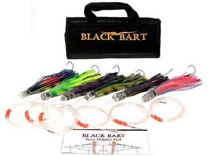 Black Bart Lures Tuna/Dolphin Rigged Trolling Pack - TackleDirect