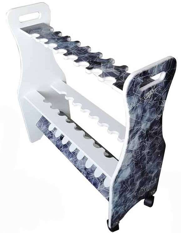 Reel Salty Waterproof 16 Fishing Rod Rolling Holder/Storage Rack