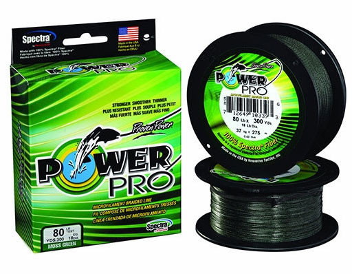 Power Pro 80lb 500yds Braided Spectra Fishing Line Moss Green