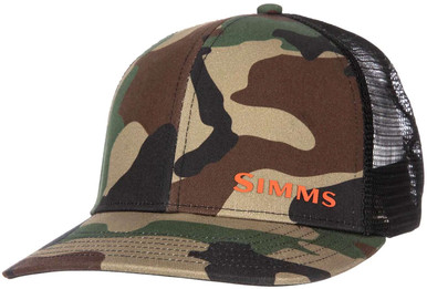Simms ID Trucker Hat - Woodland Camo - TackleDirect