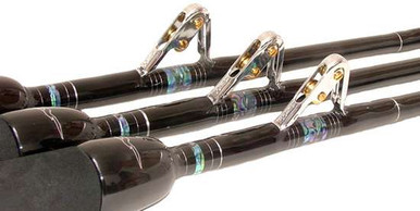 Black Bart Blue Water Pro 30lb. Roller Standup Rods - TackleDirect