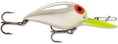 Storm Original Wiggle Wart - Metallic Silver/Chart Lip - TackleDirect