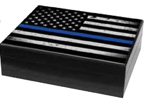 Desktop Cigar Humidor: Supreme Blue Line Cigar Humidor