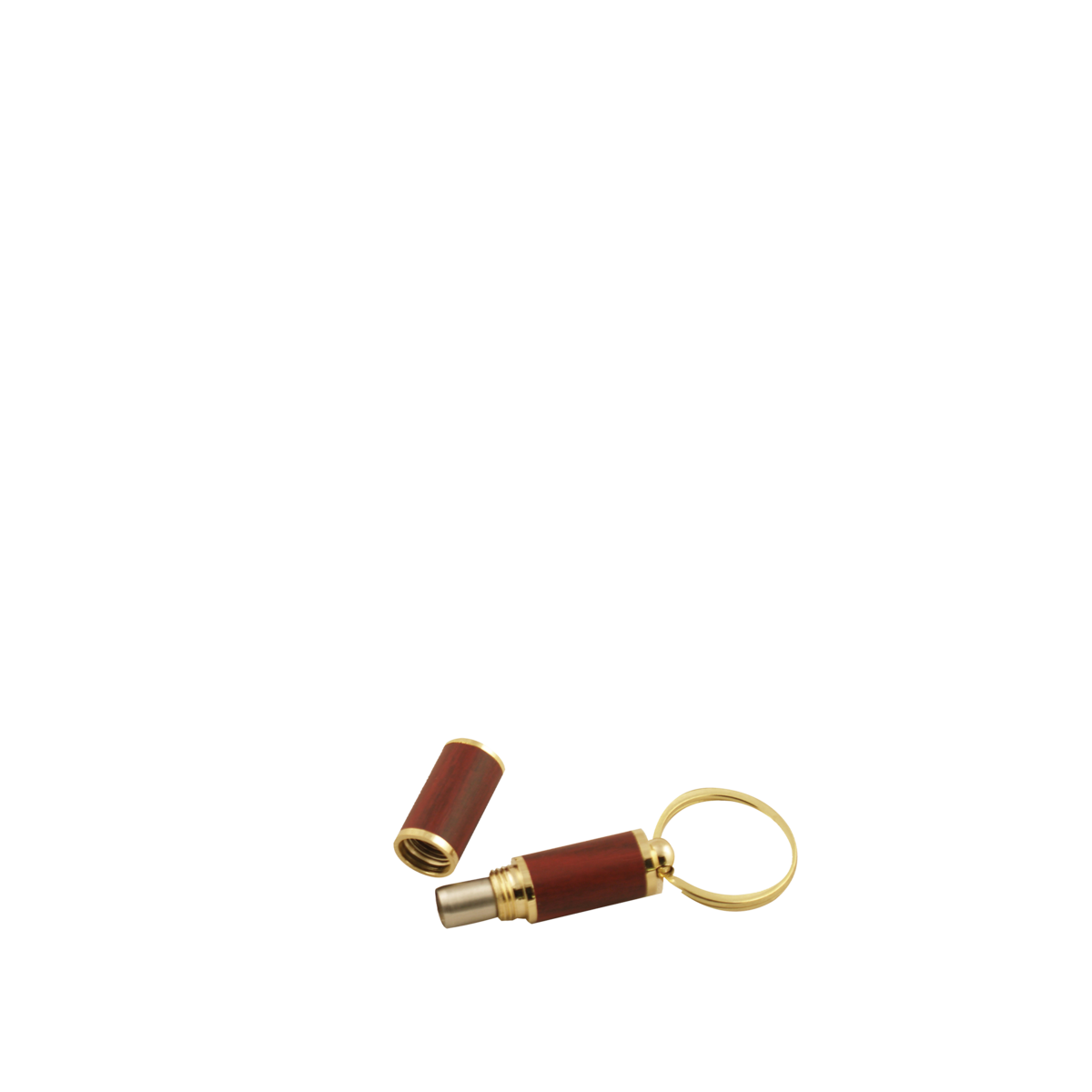 Redwood with Polished Brass Punch Cutter