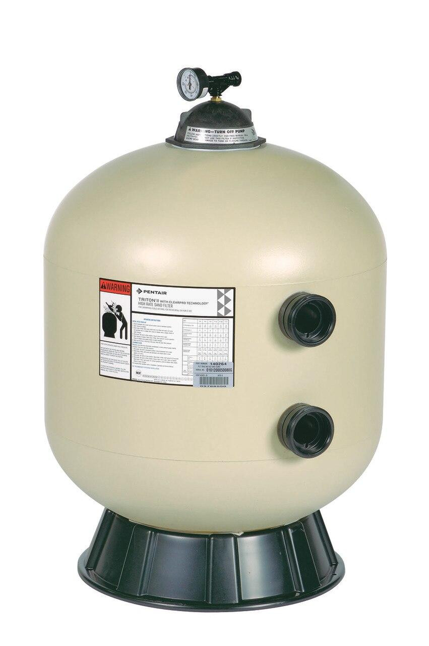 Pentair Triton II Side Mount Sand Filter TR100 without Valve on Pool ...