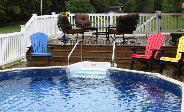 Azor Resin Above Ground Oval 54" Deep Pool Package on Pool and Spa ...