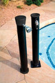 Outdoor Solar Shower with Base on Pool and Spa Supply Store
