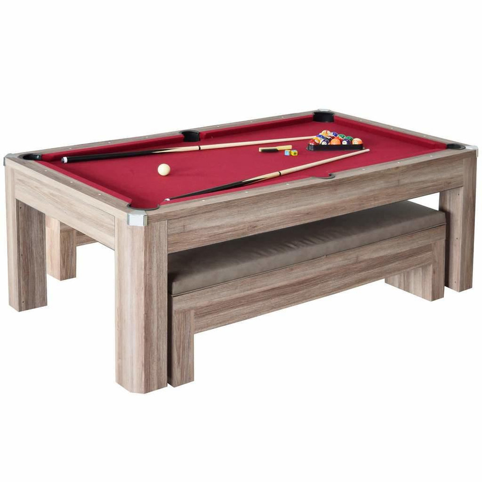 Buy Newport 7-ft Pool Table Combo Set with Benches on Pool and Spa ...