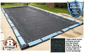 Arctic Armor Rugged Mesh Winter Inground Cover for 18x36 Rectangle Pool ...