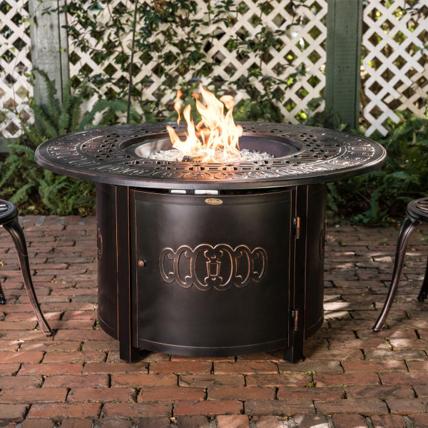 Dynasty Round Aluminum LPG Fire Pit - Pool and Spa Supply Store