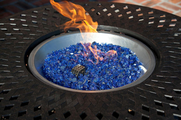 Sapphire Blue Reflective Fire Glass - Pool and Spa Supply Store