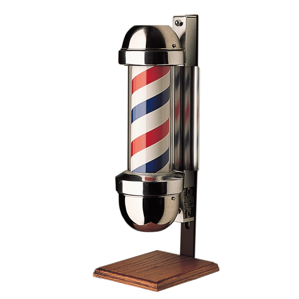 William Marvy Barber Pole No. 410/OS Oak Pole | Aria Chairs