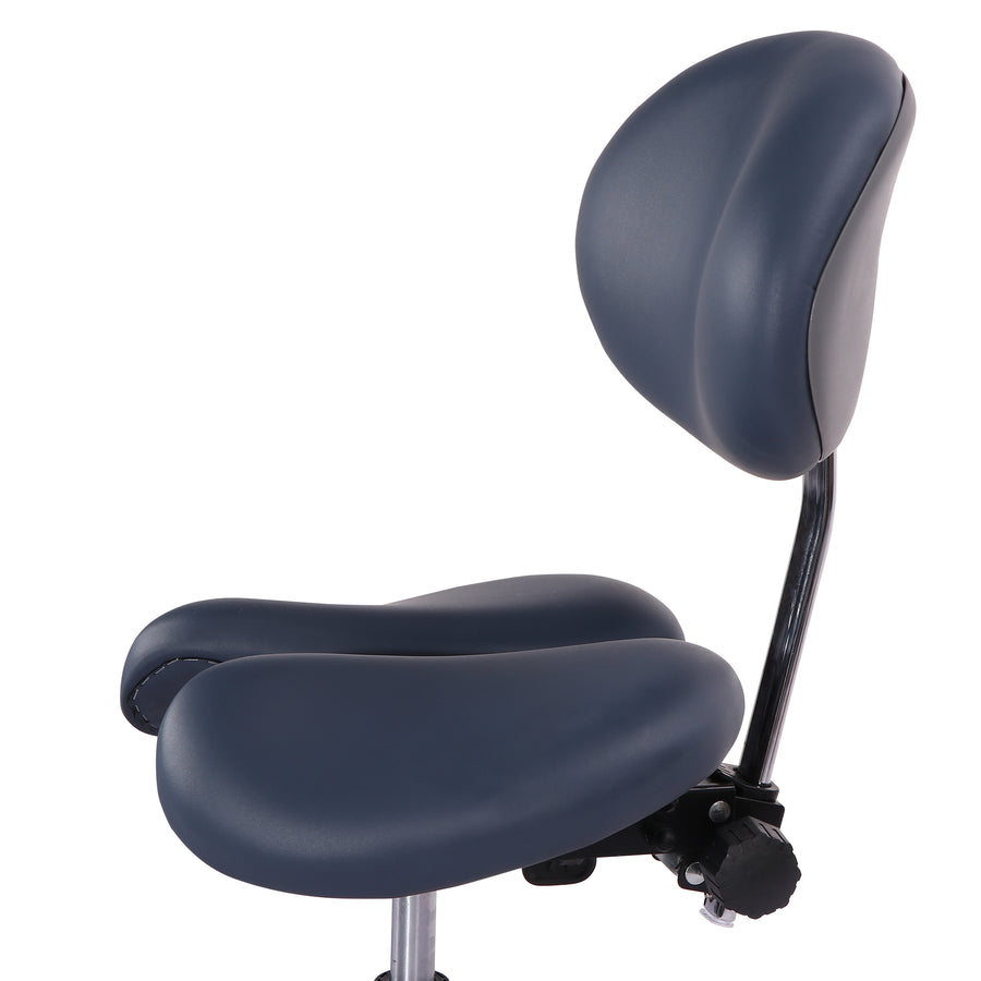 Master Massage Saddle Stool, Backrest, BERKELEY, Two Tilting | Aria Chairs
