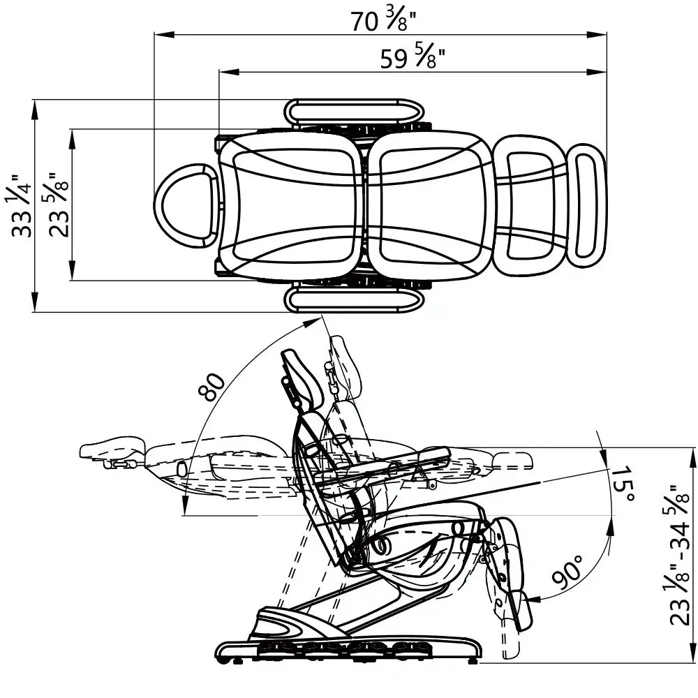 Heated Electric Dental Chair, APOLLO