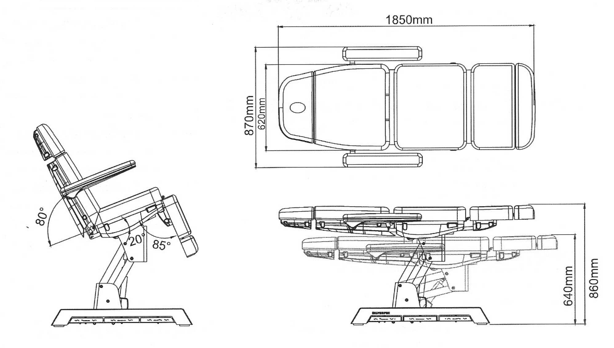 SERENITY Botox & Dermal Filler Chair: Precision Meets Comfort | Aria Chairs