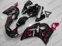 1999 2000 2001 2002 Yamaha YZF-R6 pink flame fairings - iFairings