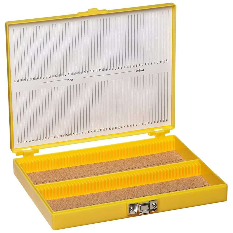 100-Place Microscope Slide Boxes