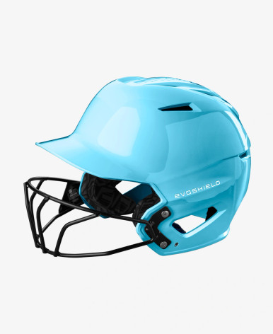 EvoShield XVT 2.0 Glossy Batting Helmet with Facemask - Victory Blue