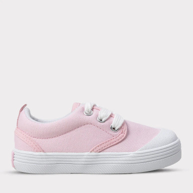 Oomphies Kids Lace-Up Sneaker - Pink