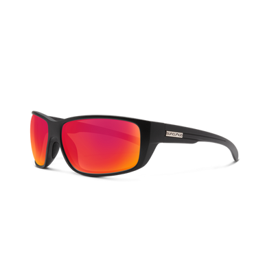 Suncloud Milestone Polarized Sunglasses - Matte Black/Red Mirror