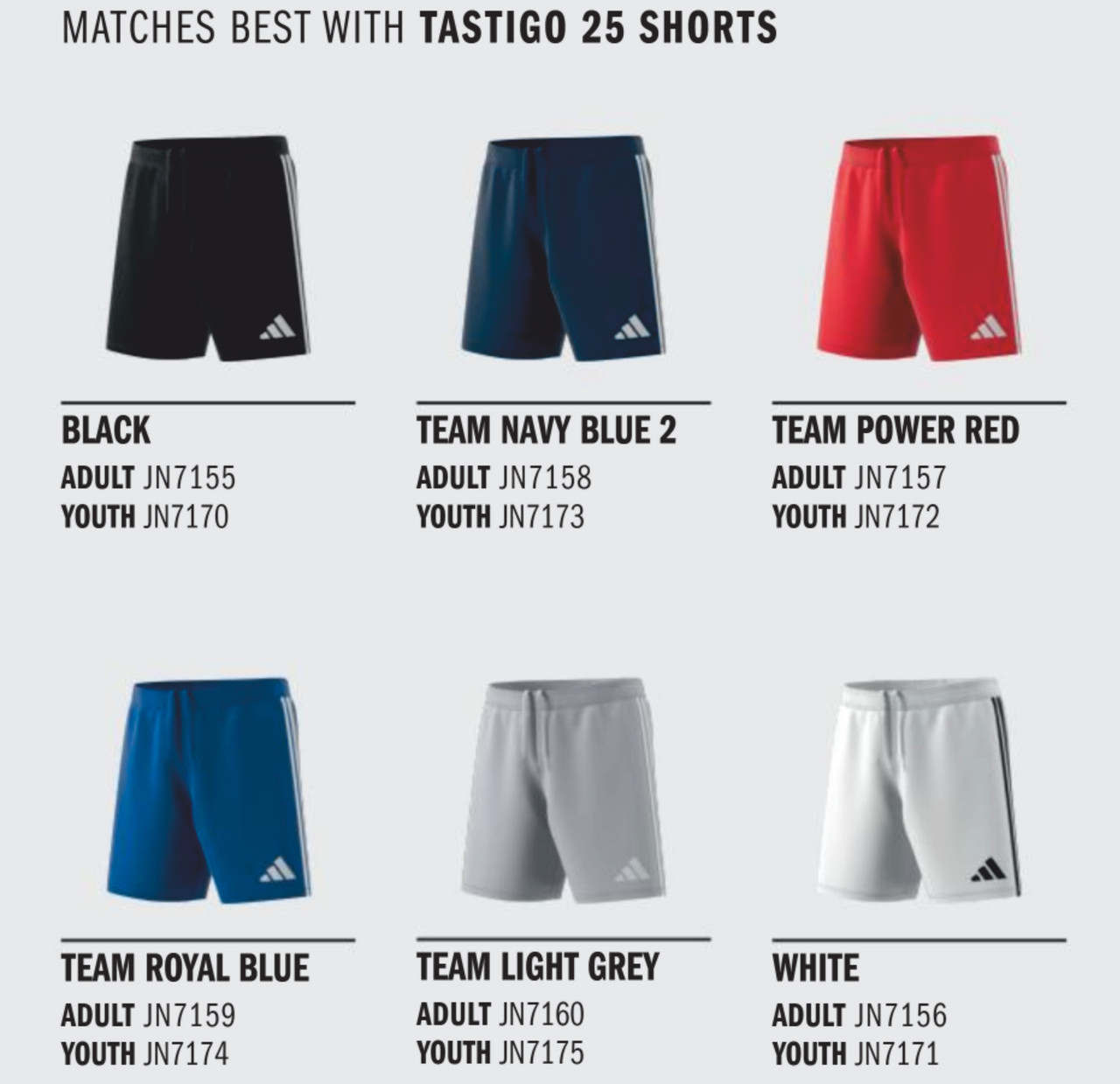YOUTH TEAM ICON 25 JERSEY , Squadra 25 Short & Adi 23 Sock (FULL KIT ...