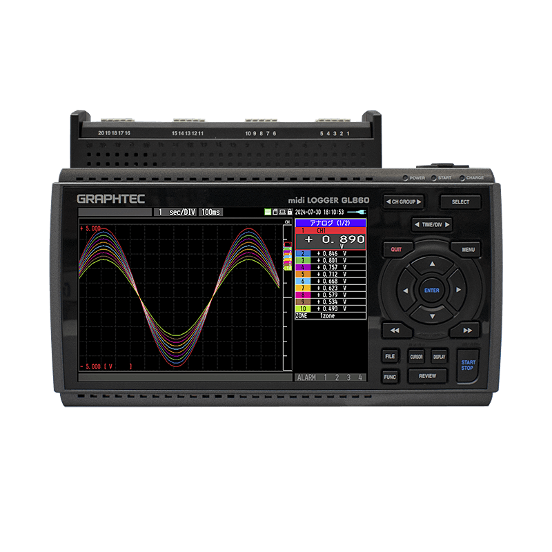Graphtec GL860 data logger + B-563SL input terminal block