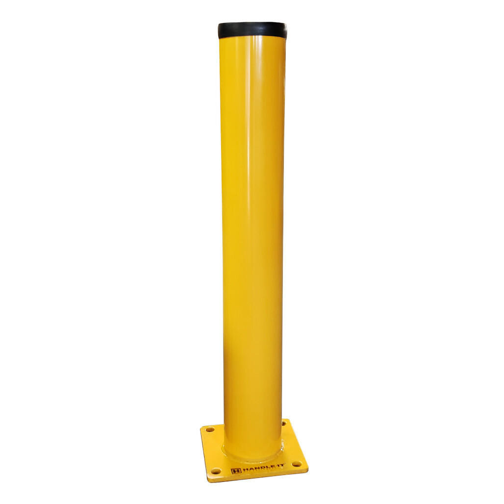 42" Tall Surface Mount Steel Bollard with Cap - Handle It