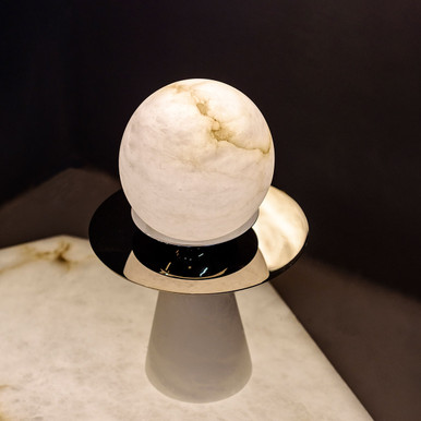 Saturn Cycle Alabaster Lighting from RR stone