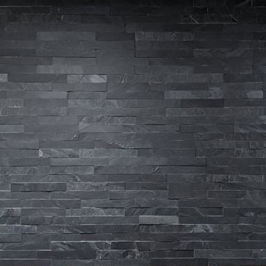 Black Split Faced Cladding | RR Stone