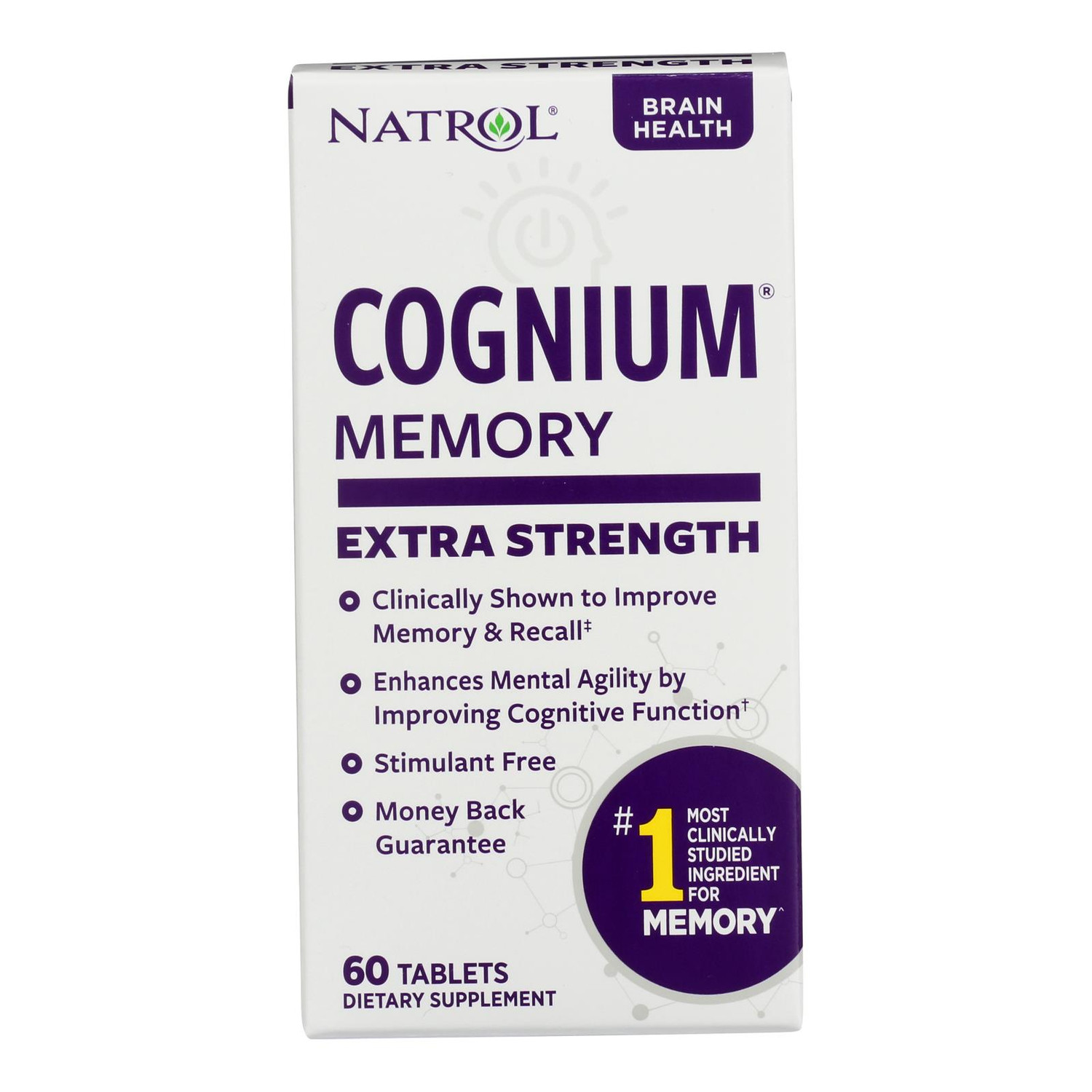 Natrol - Cognium Xtra Strgth 400mg - 1 Each - 60 TAB - Hey Pharma