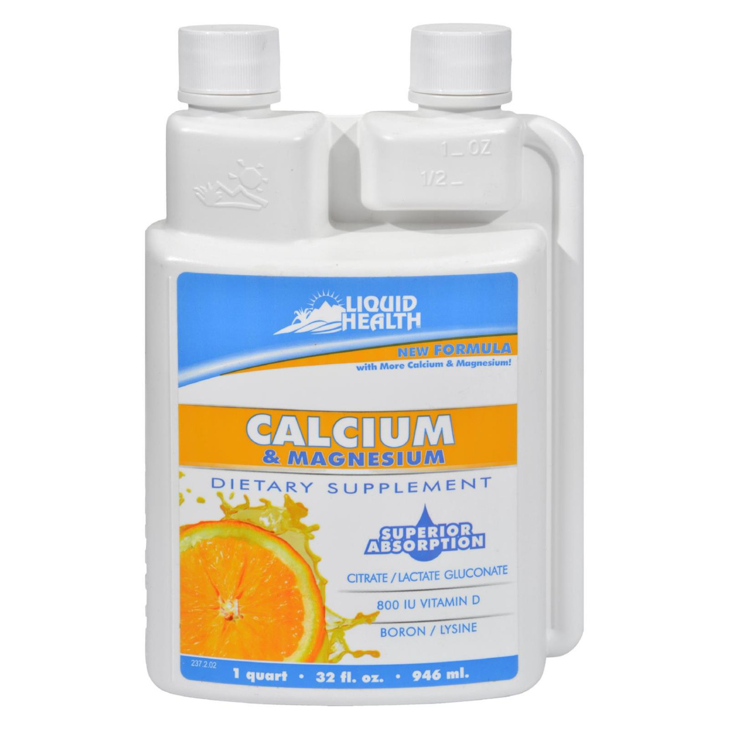 Liquid Health Calcium and Magnesium - 32 fl oz - Hey Pharma
