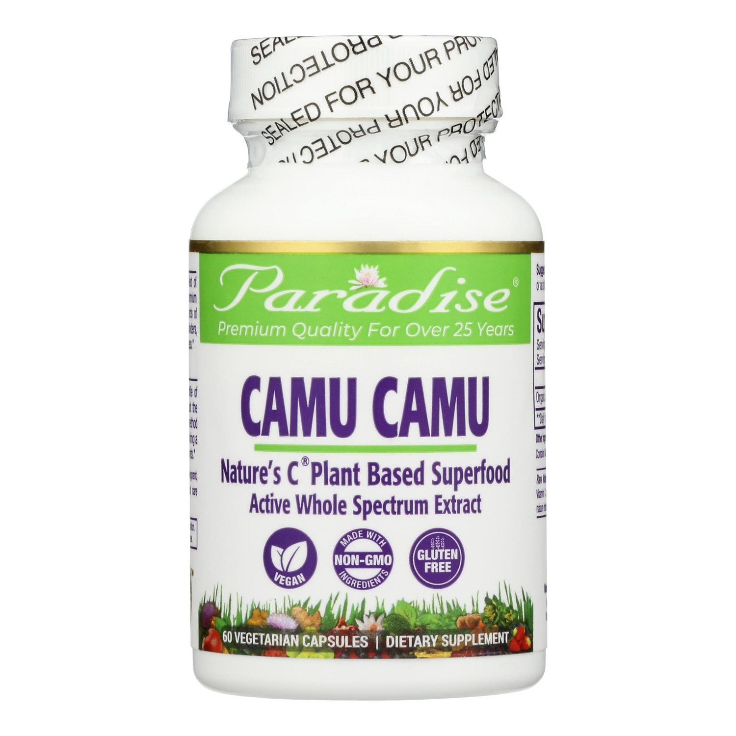 Paradise Herbs Camu Camu - 60 Vegetable Capsules - Hey Pharma