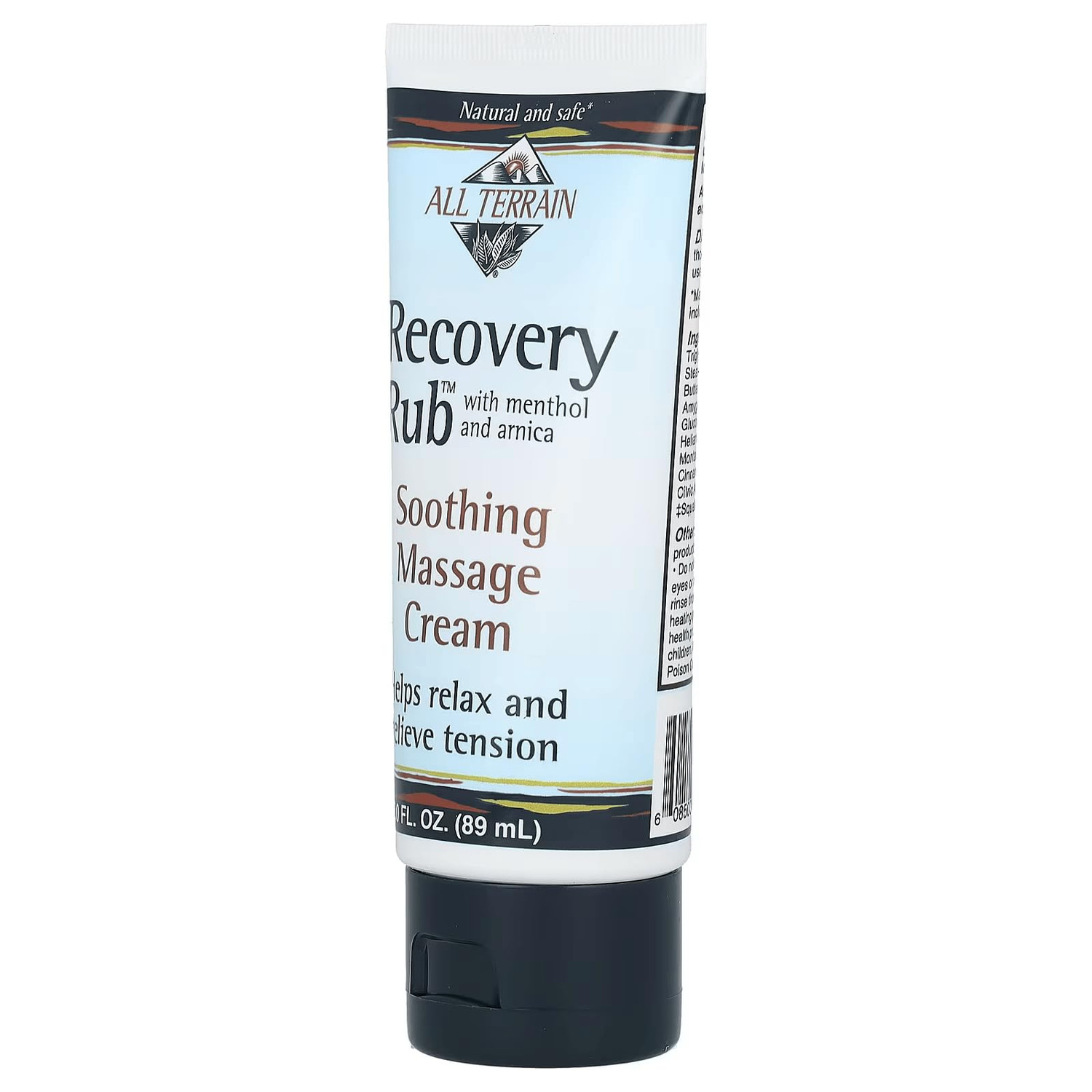 All Terrain Recovery Rub - 3 oz - 5 Percent Menthol - Pain Relieving ...