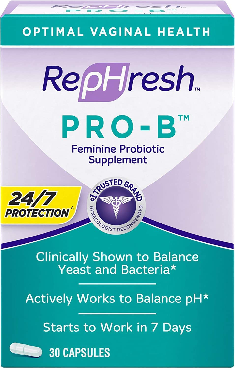 RepHresh Pro-B Women's Probiotic, Probiotic Supplement for Women, 30 ...