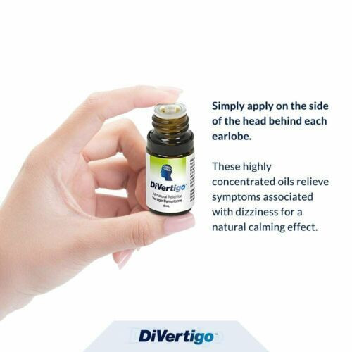 DiVertigo Topical Oil Non-Drowsy All Natural Relief for Vertigo ...