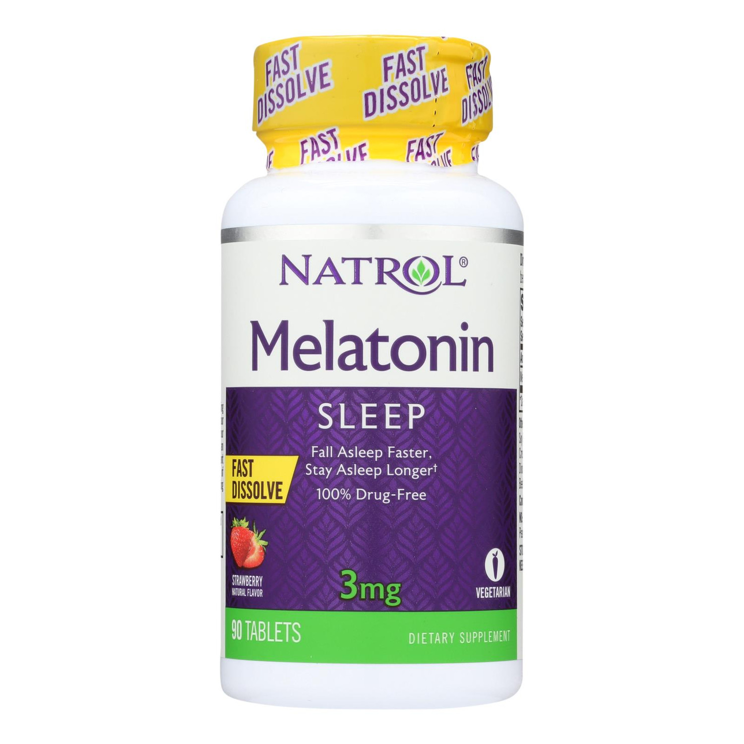 Natrol - Melatonin - Fast Dissolve - 3 mg - 90 Tablets - Hey Pharma