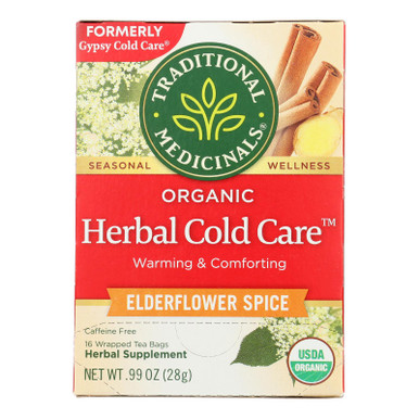 Traditional Medicinals Gypsy Cold Care Herbal Tea - 16 Tea Bags - Case ...