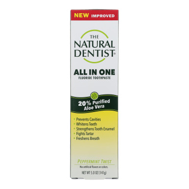 Natural Dentist Anti-Cavity Toothpaste Original Peppermint Twist - 5 oz ...