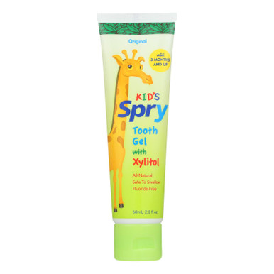 Spry Xylitol Tooth Gel - Original - 2 Fl oz. - Hey Pharma