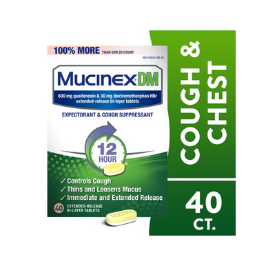 MUCINEX DM TAB EXT/REL 40 - Hey Pharma