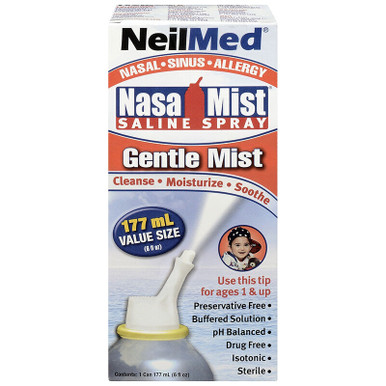 NeilMed NasaMist Multi Purpose Saline Spray All in One, 6 Fl Oz - Hey ...