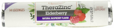 Thera Zinc Elderberry Lozenges Raspberry 14 Ct - Hey Pharma
